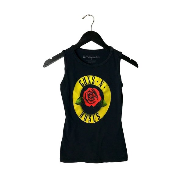 Bravado | Tops | Guns N Roses Tank Top Pop Rock Band Flower Graphic ...